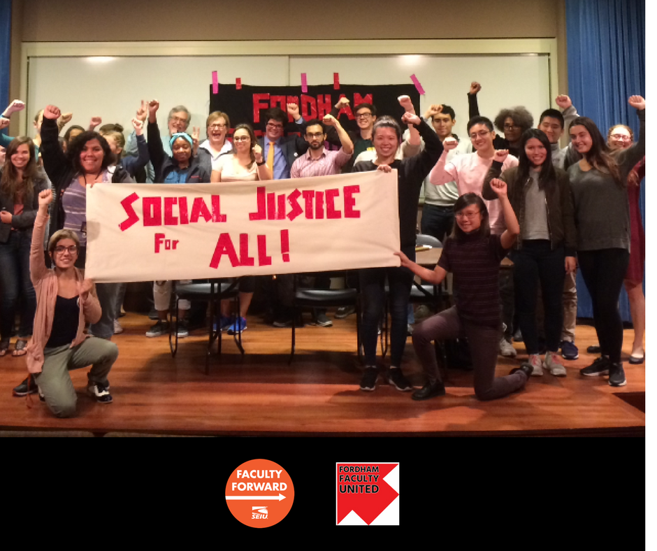 Fordham Faculty and the University Community are United for a Better ...