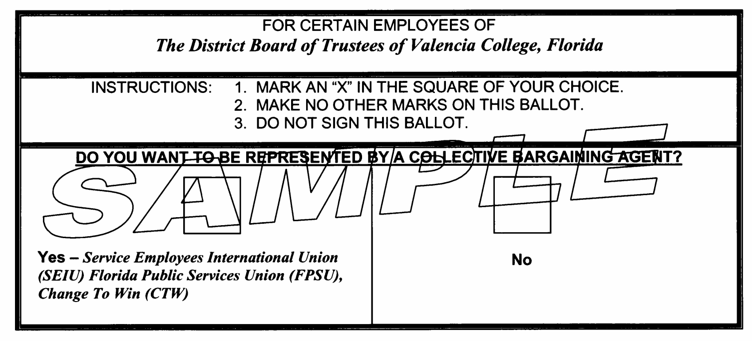 VOTE for a better future for Valencia adjuncts - SEIU Faculty Forward